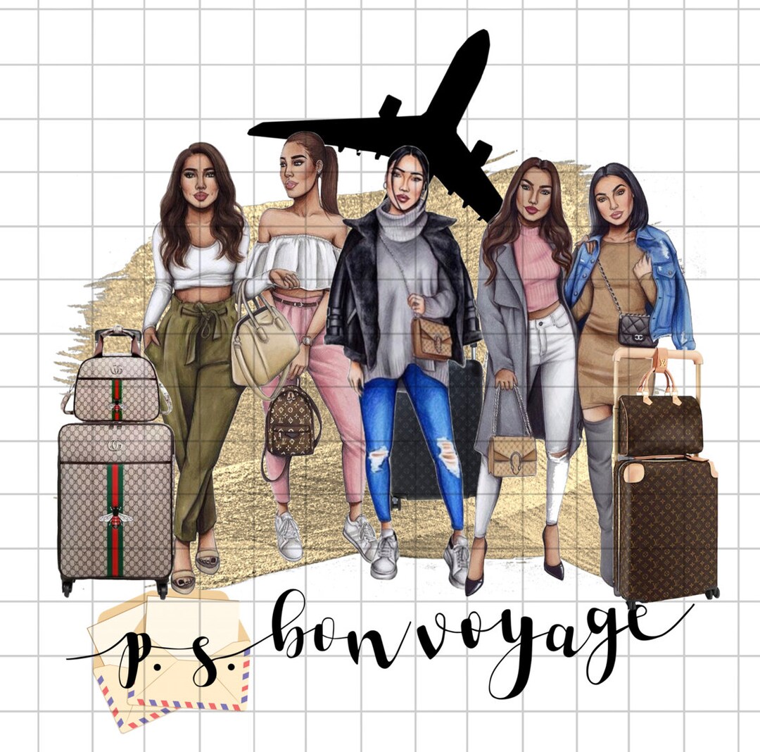P.s. Bon Voyage Girls Trip Sublimation Image Only - Etsy
