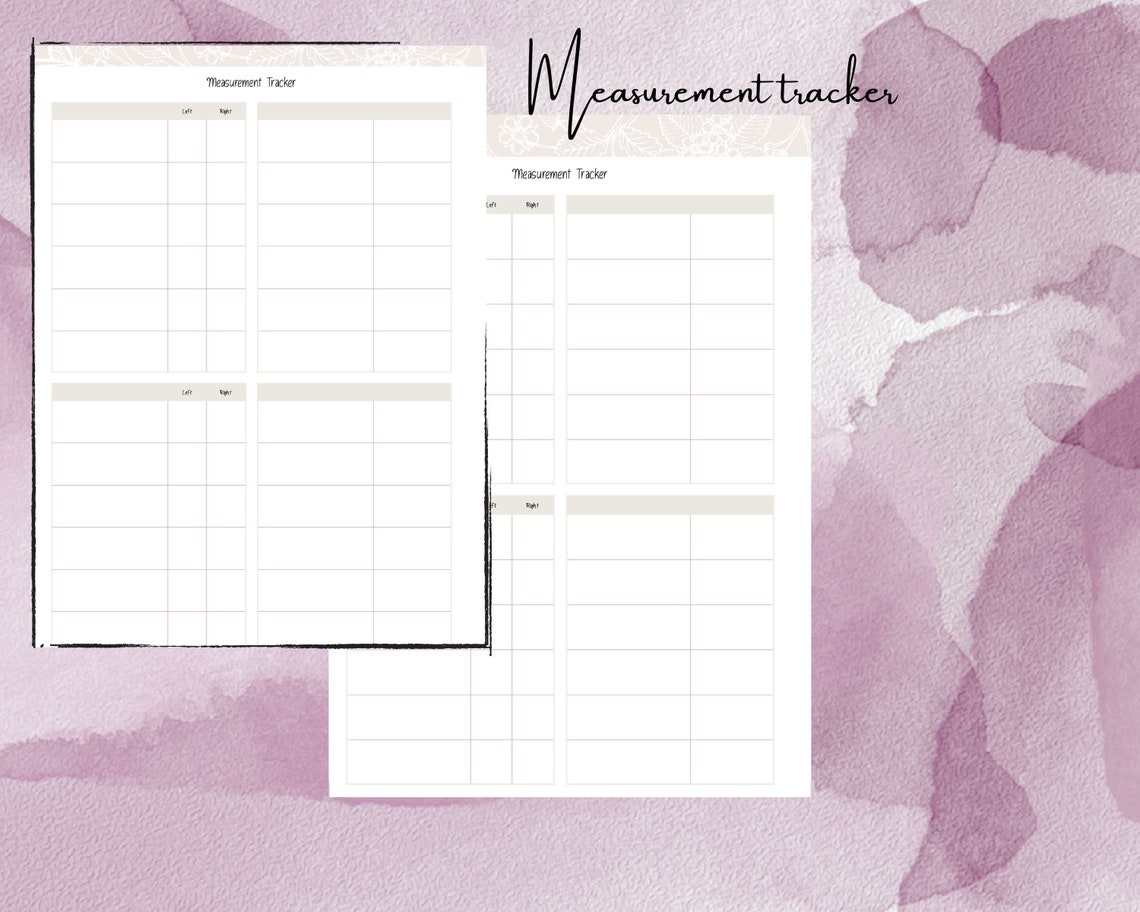 Workout Tracker Printable, Exercise Planner, Fitness Journal ...