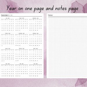 2022-2023 School Calendar, Black and White Calendar, Kids Calendar ...