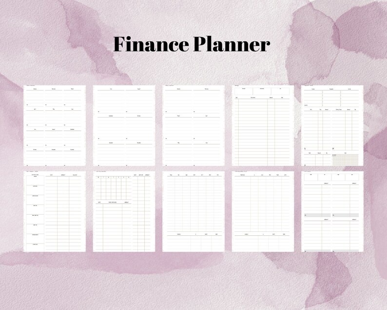Printable Budget Planner Bundle Budget Planner Kit Weekly - Etsy