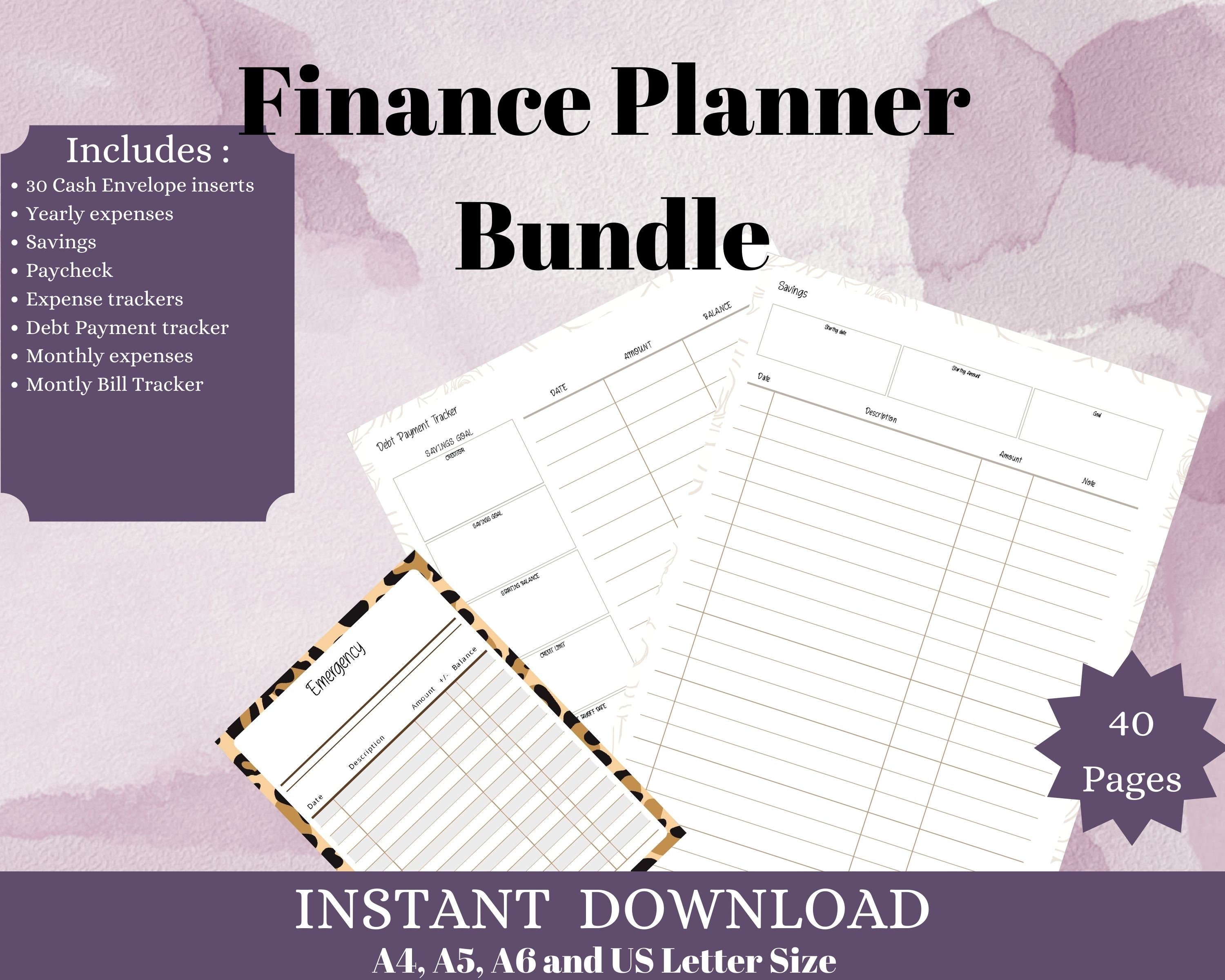 Printable Budget Planner Bundle Budget Planner Kit Weekly - Etsy
