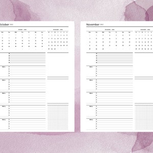 2022-2023 School Calendar, Black and White Calendar, Kids Calendar ...