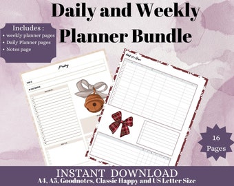 Printable Planner Bundle 2023 Simple Planner Insert Kit - Etsy
