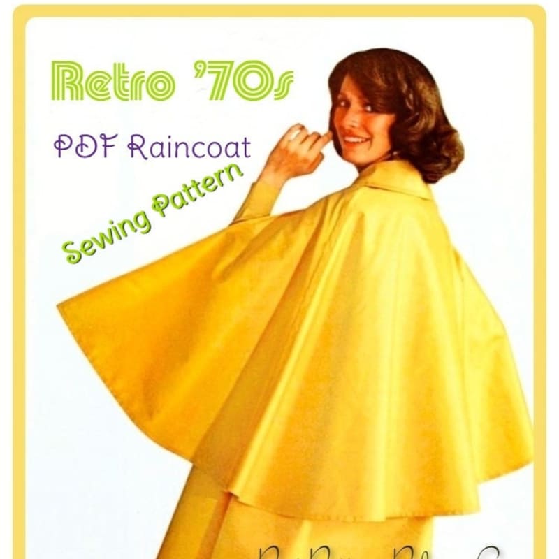 Raincoat Pattern - Etsy