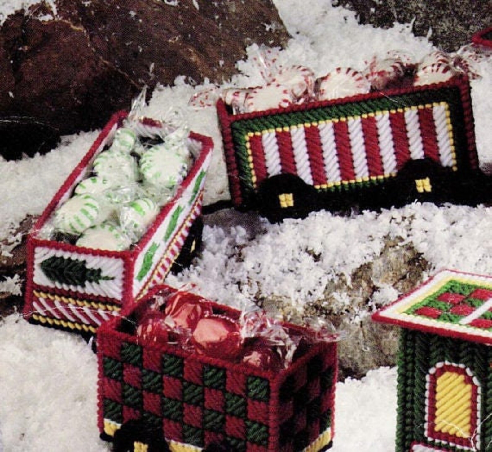 Vintage Santa Express Holiday Train Patterns in Plastic Canvas - Etsy