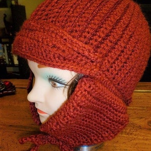 Vintage Crochet Pattern Deer Stalker Sherlock Holmes Hat Hunter Cap ...