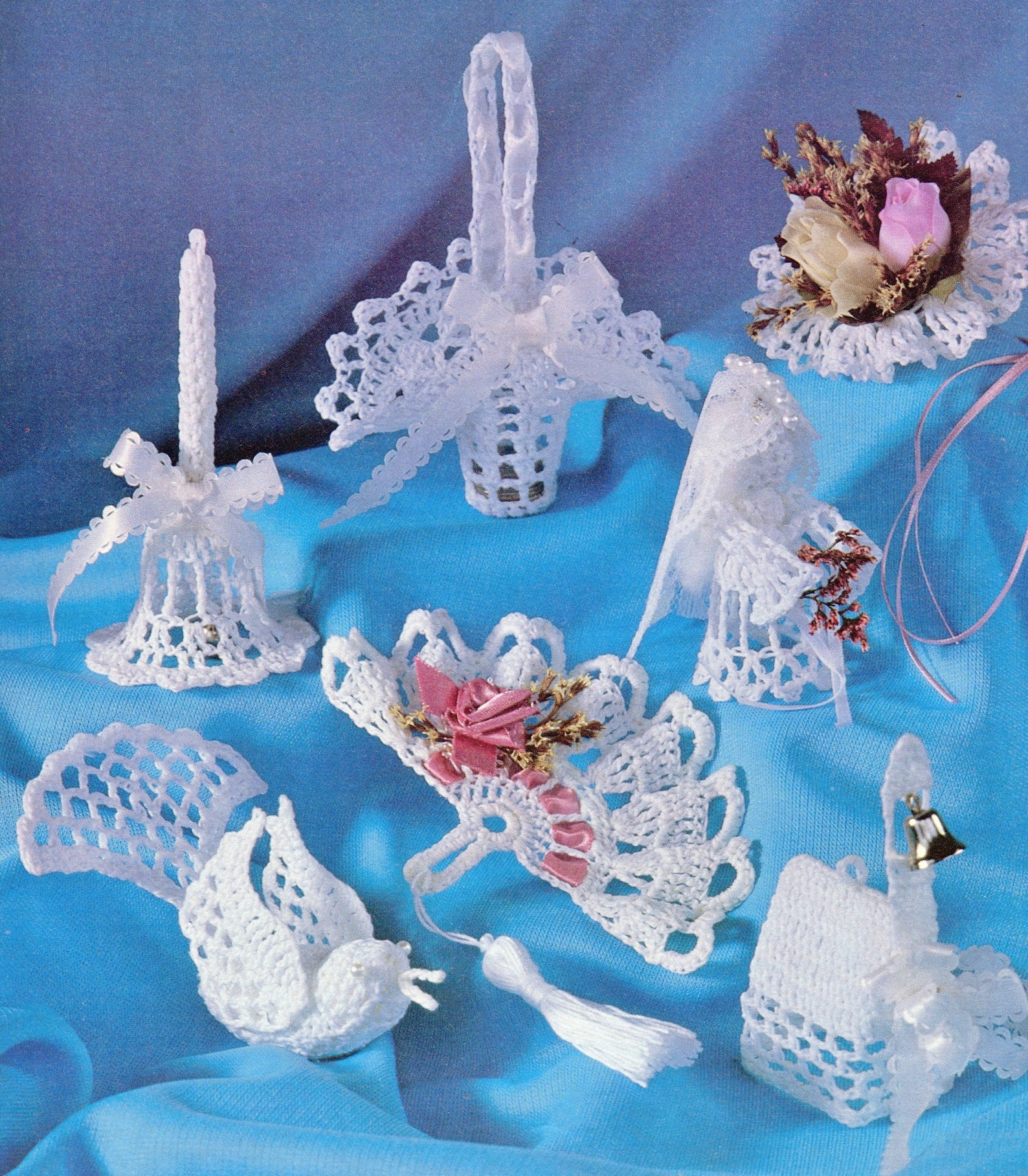 Vintage Crochet Patterns Thread Lace Victorian Ornaments Christmas Tree ...