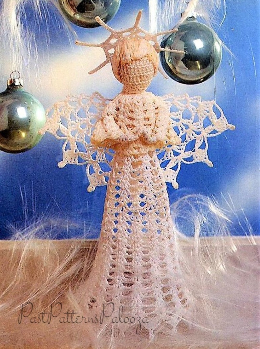 Vintage Thread Crochet Pattern 10" Holy Christmas Angel Tree Topper PDF ...