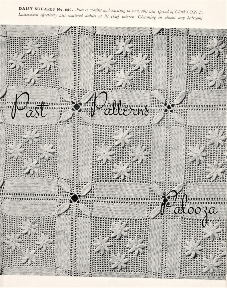 Vintage Bedspread Patterns 12 to Crochet and 2 to Knit in - Etsy