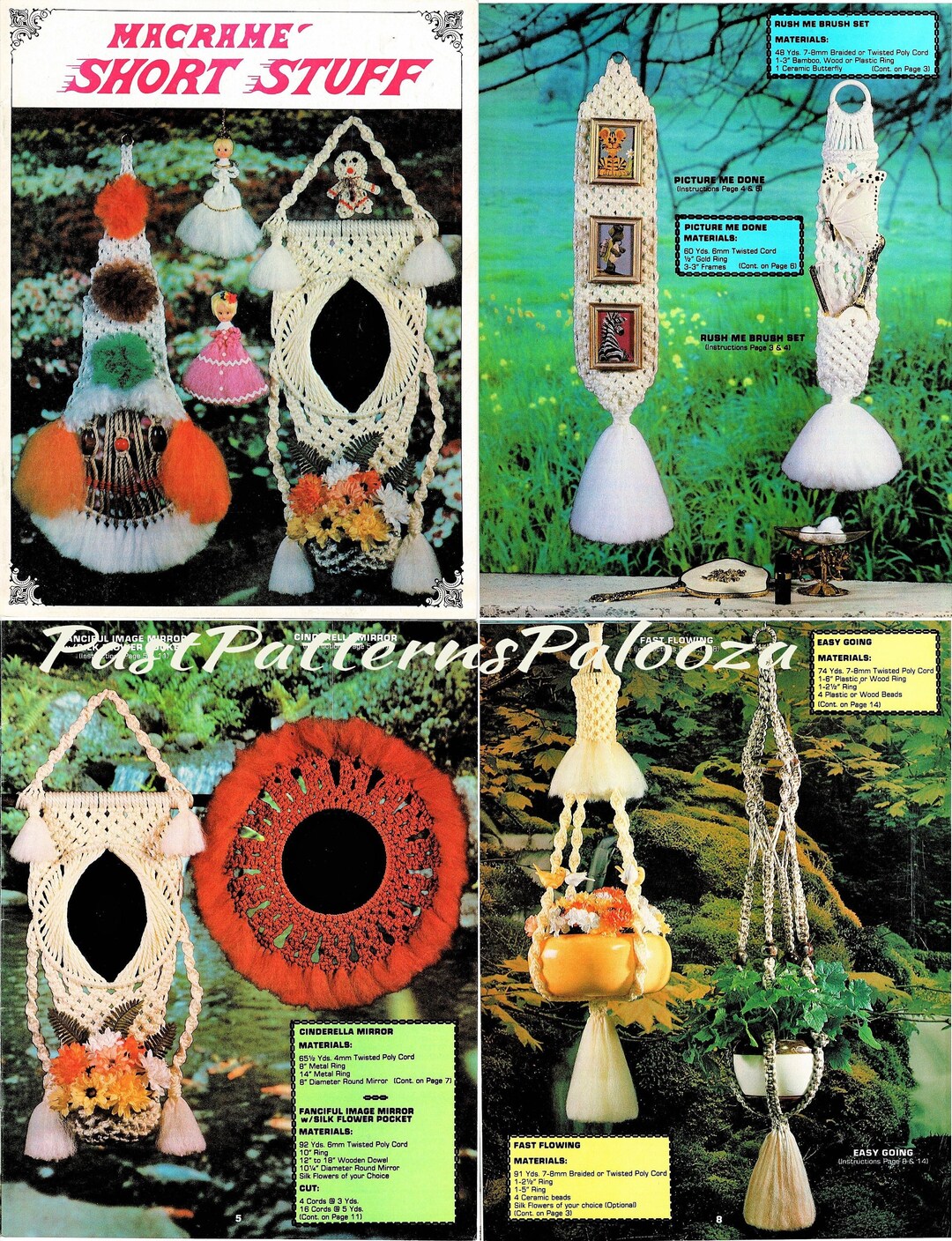 Vintage Macrame Short Stuff Pattern Book PDF Instant Digital Download ...