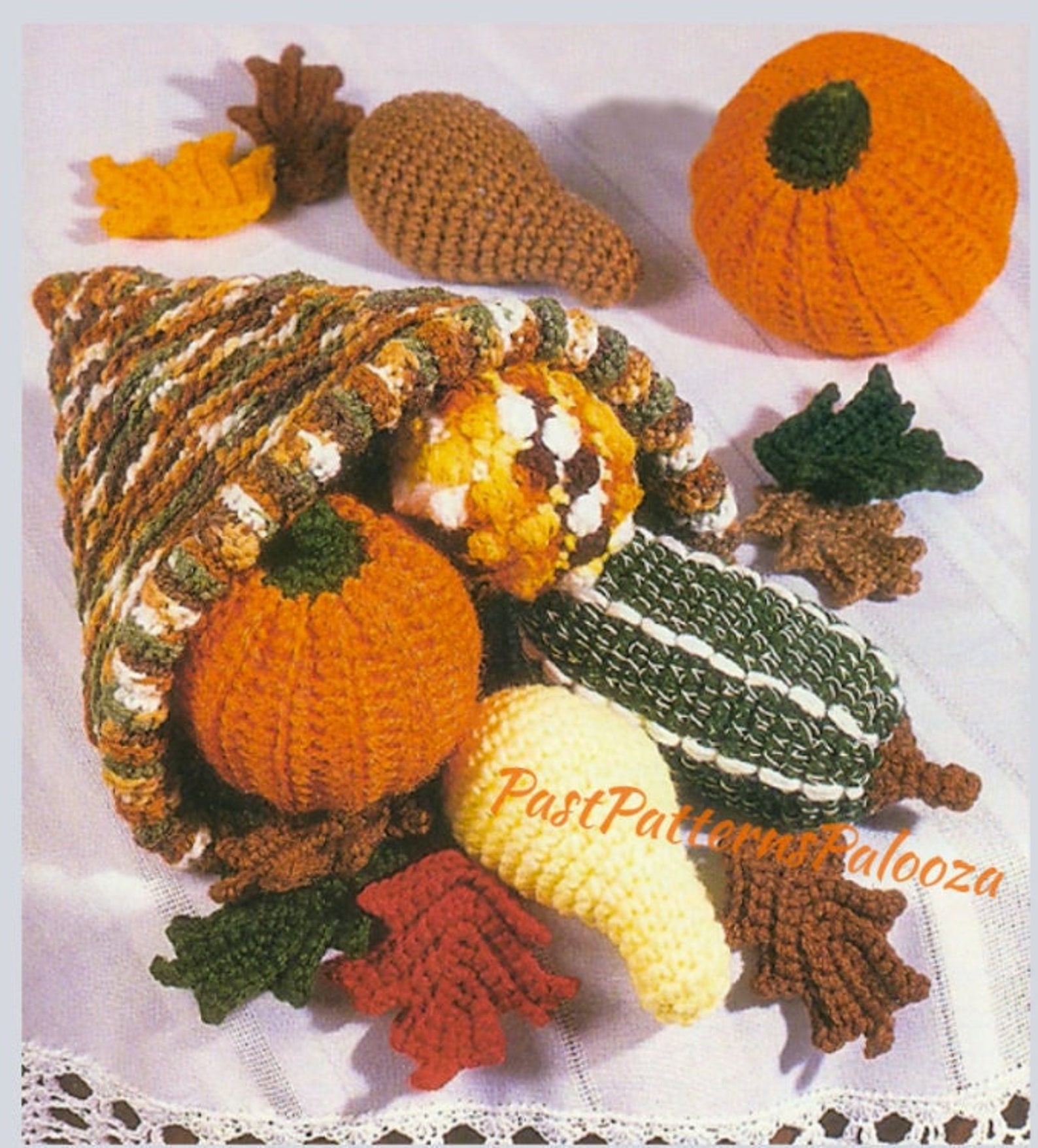 Vintage Crochet Pattern 11 Thanksgiving Cornucopia - Etsy