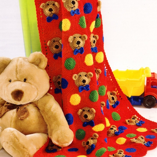 Crochet Bear Motif - Etsy UK