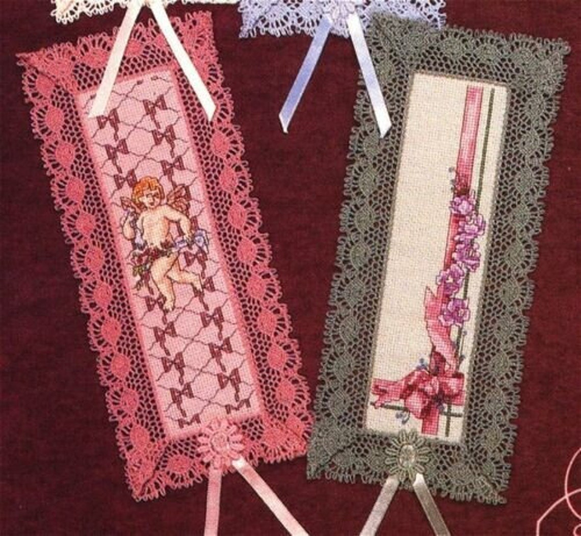 Vintage Cross Stitch Patterns Victorian Bookmarks PDF Instant - Etsy