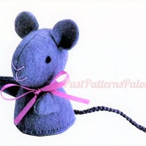 Vintage Sewing Pattern Felt Mouse Family and Swiss Cheese Chalet House ...