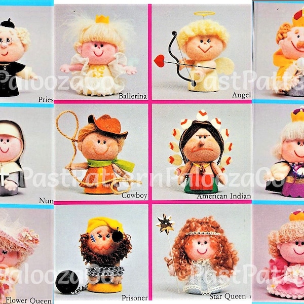 Felt Characters Pattern - Etsy