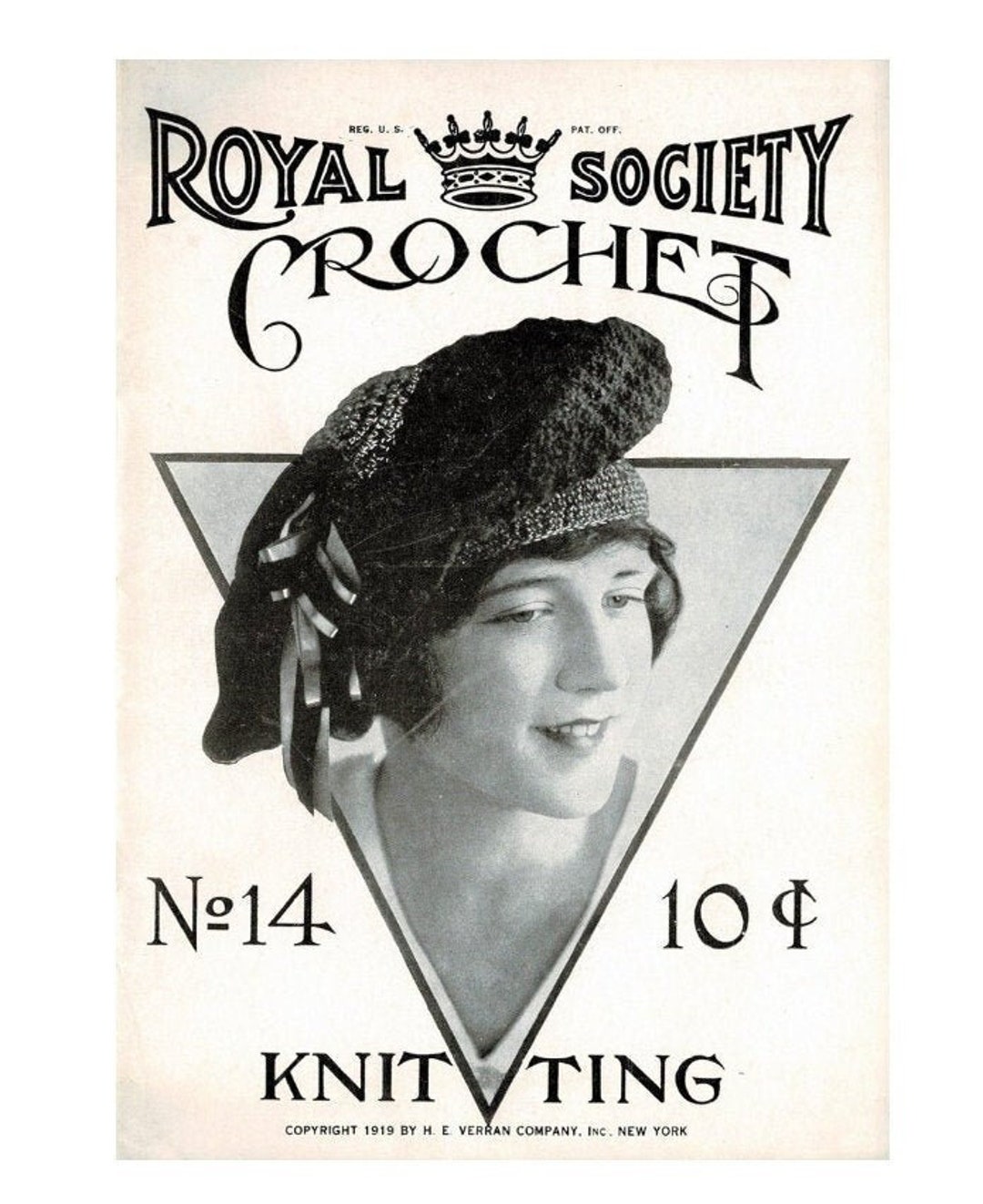Vintage 1919 Antique Royal Society Crochet Knitting Patterns Ebook ...