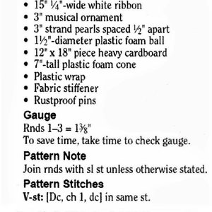 Vintage Thread Crochet Pattern 9" Christmas Angel Centerpiece Pretty ...