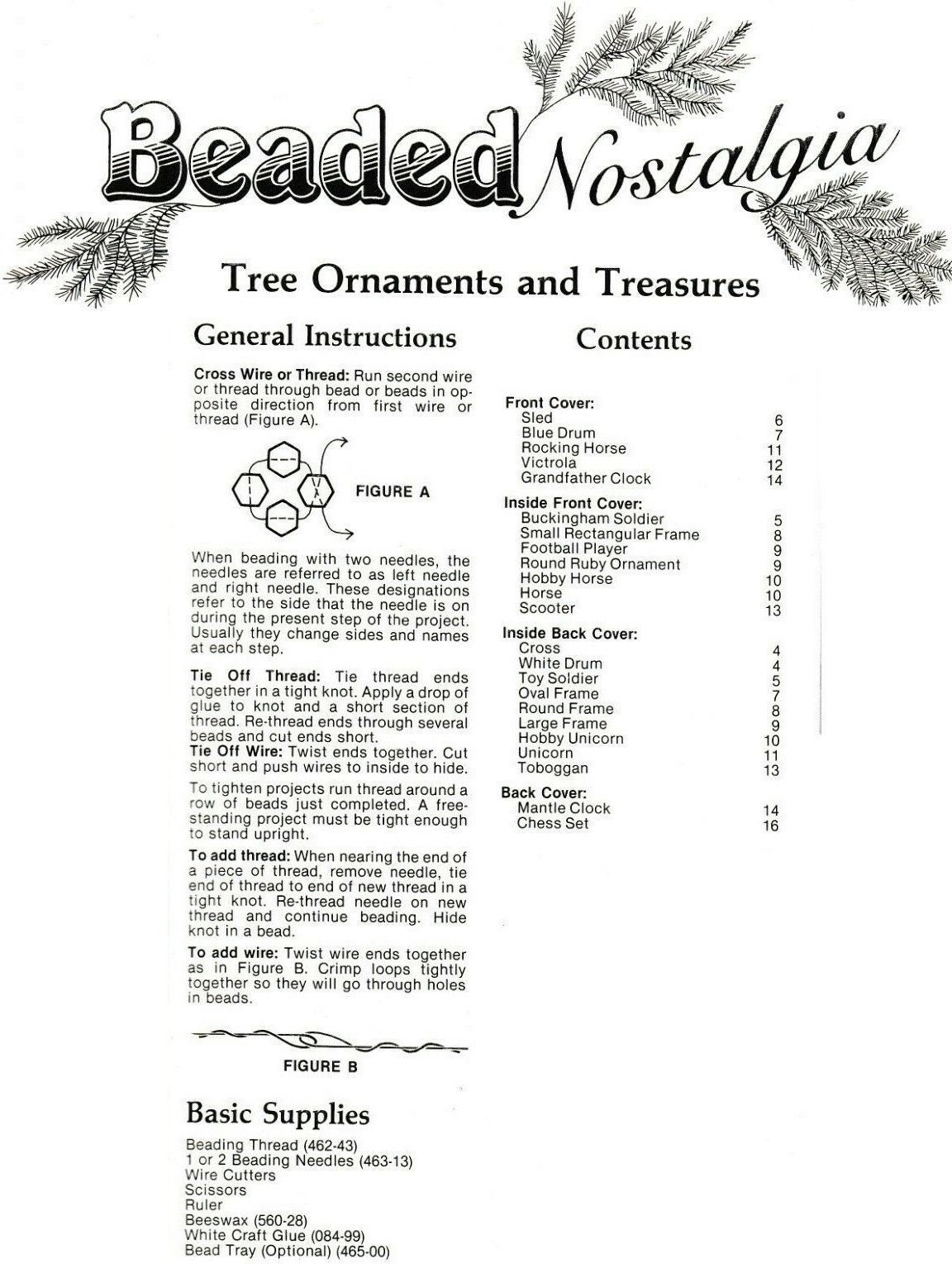 Vintage Beading Patterns Beaded Nostalgia Tree Ornaments and - Etsy