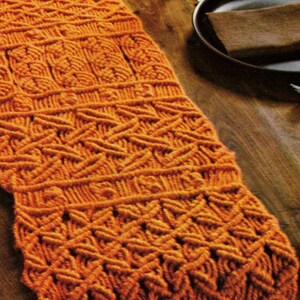 Vintage Macrame Table Runner Pattern PDF Instant Digital Download ...
