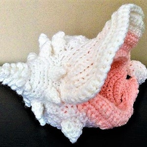 Vintage Crochet Pattern 10" Queen Conch Shell PDF Instant Digital ...