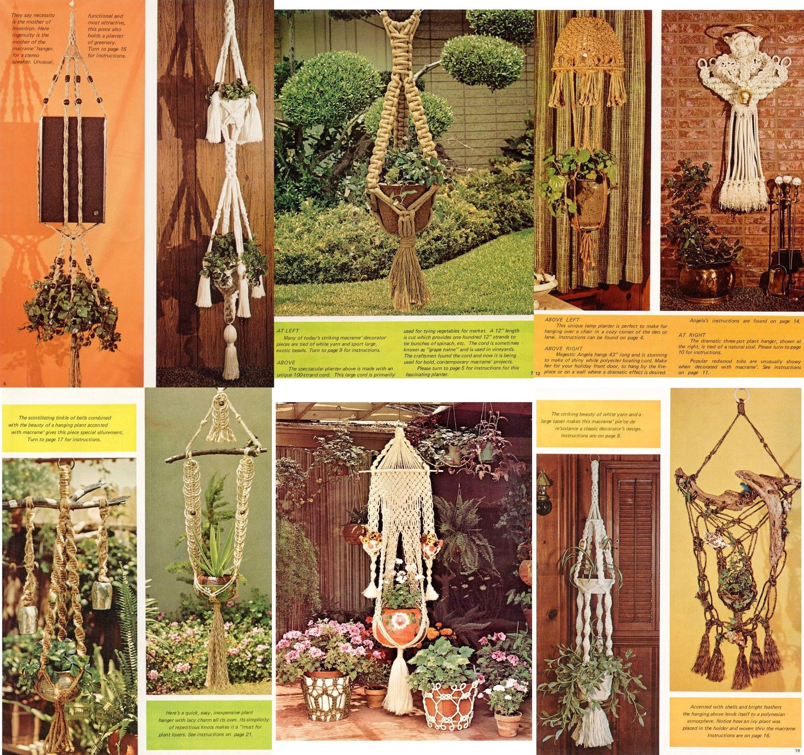 Vintage Macrame Pattern Book Macrame Magic PDF Instant Digital - Etsy