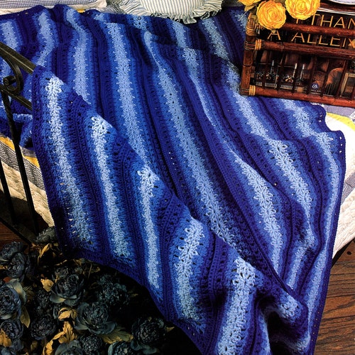 Vintage Crochet Pattern Musical Notes Afghan PDF Instant - Etsy