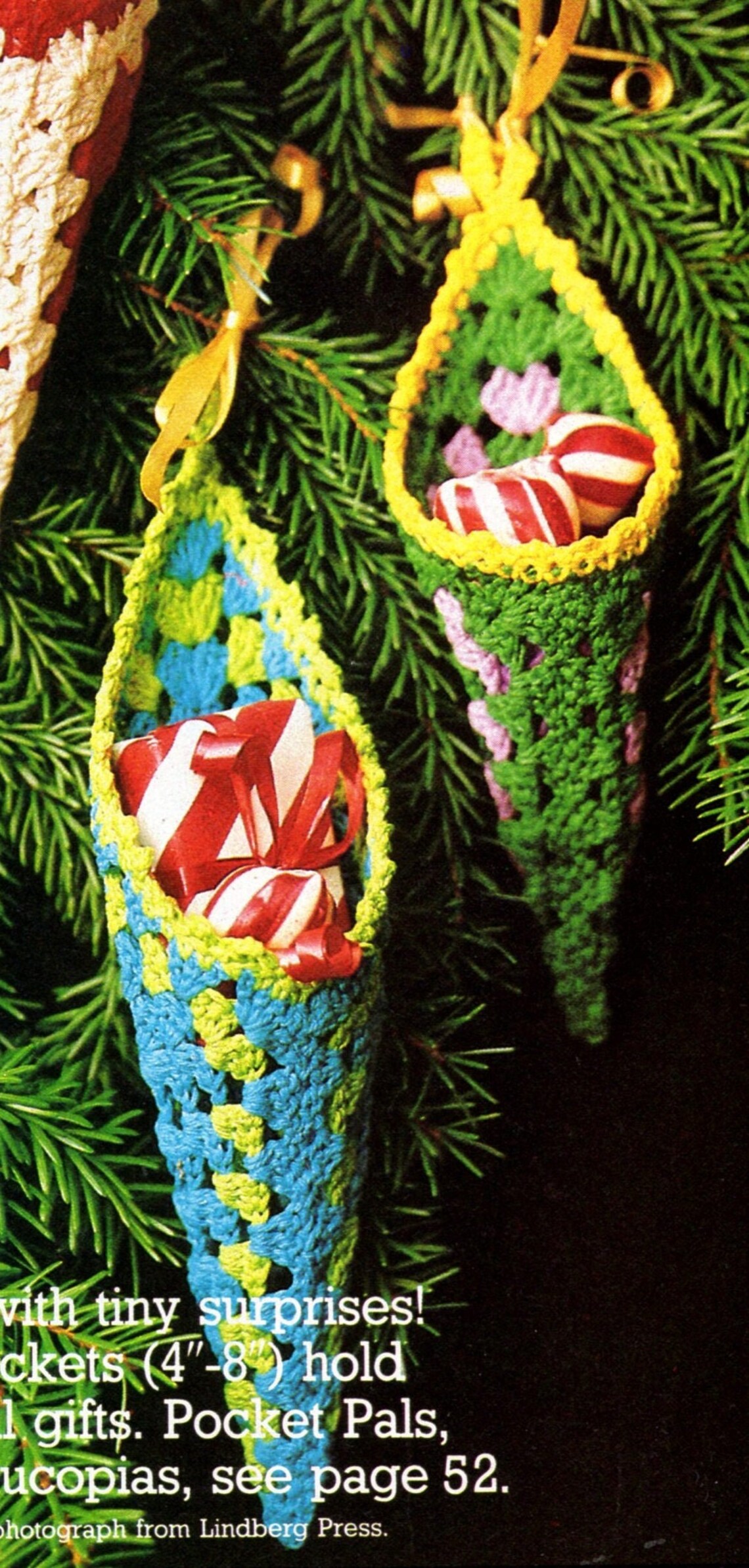Vintage Thread Crochet Pattern 5 Granny Square Christmas - Etsy