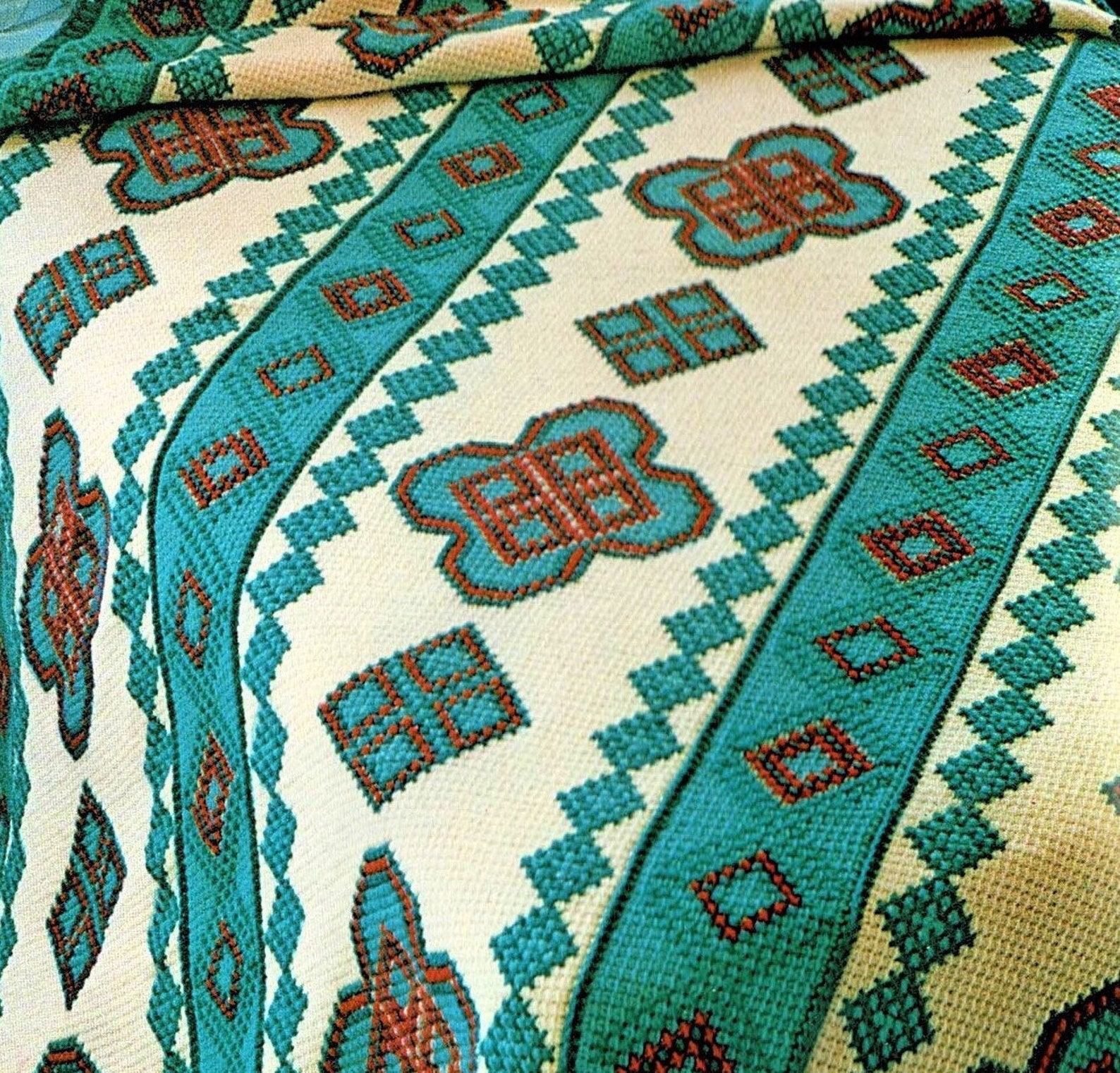 Vintage Crochet Navajo Afghan Pattern PDF Instant Digital - Etsy