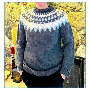 Vintage Knitting Pattern Ladies Mens Traditional Icelandic Nordic Fair ...