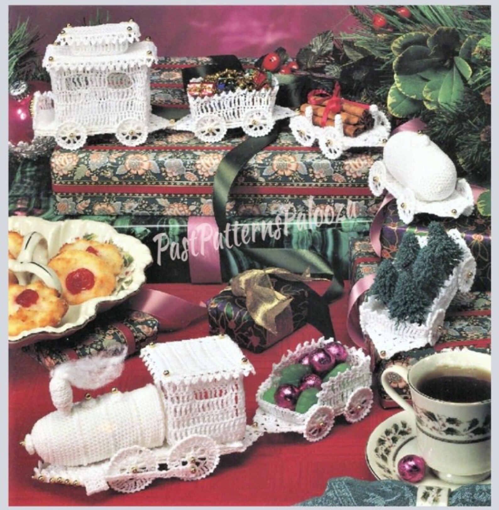 Vintage Crochet Pattern Christmas Train Holiday Express PDF - Etsy