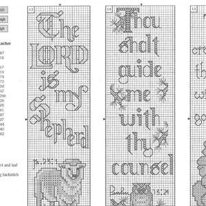 Vintage Cross Stitch Patterns 24 Religious Bookmarks PDF Instant ...