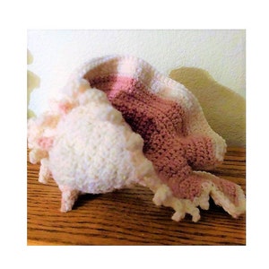 Vintage Crochet Pattern 10" Queen Conch Shell PDF Instant Digital ...