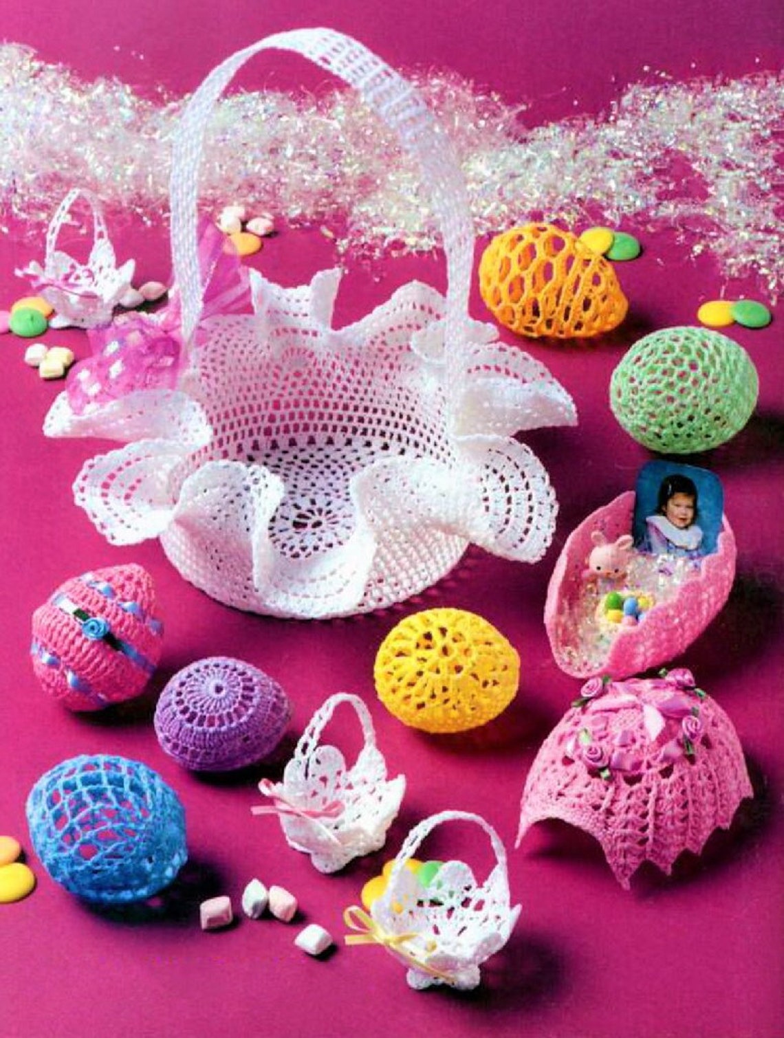 Vintage Thread Crochet Pattern Lace Thread Crochet Easter Eggs - Etsy