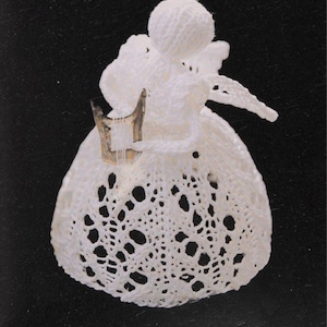 Vintage Knitting Pattern 3" Needlecrafting Angels Cotton Thread Lace ...