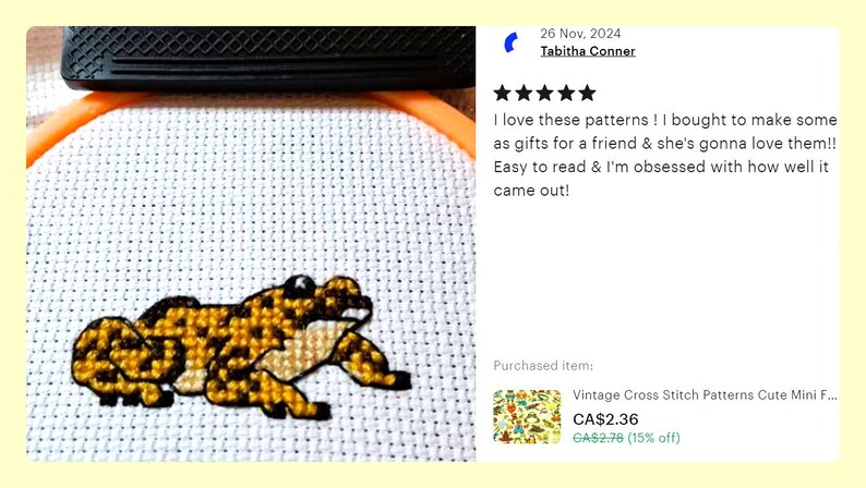 Vintage Cross Stitch Patterns Cute Mini Frog Motifs PDF Instant Digital ...