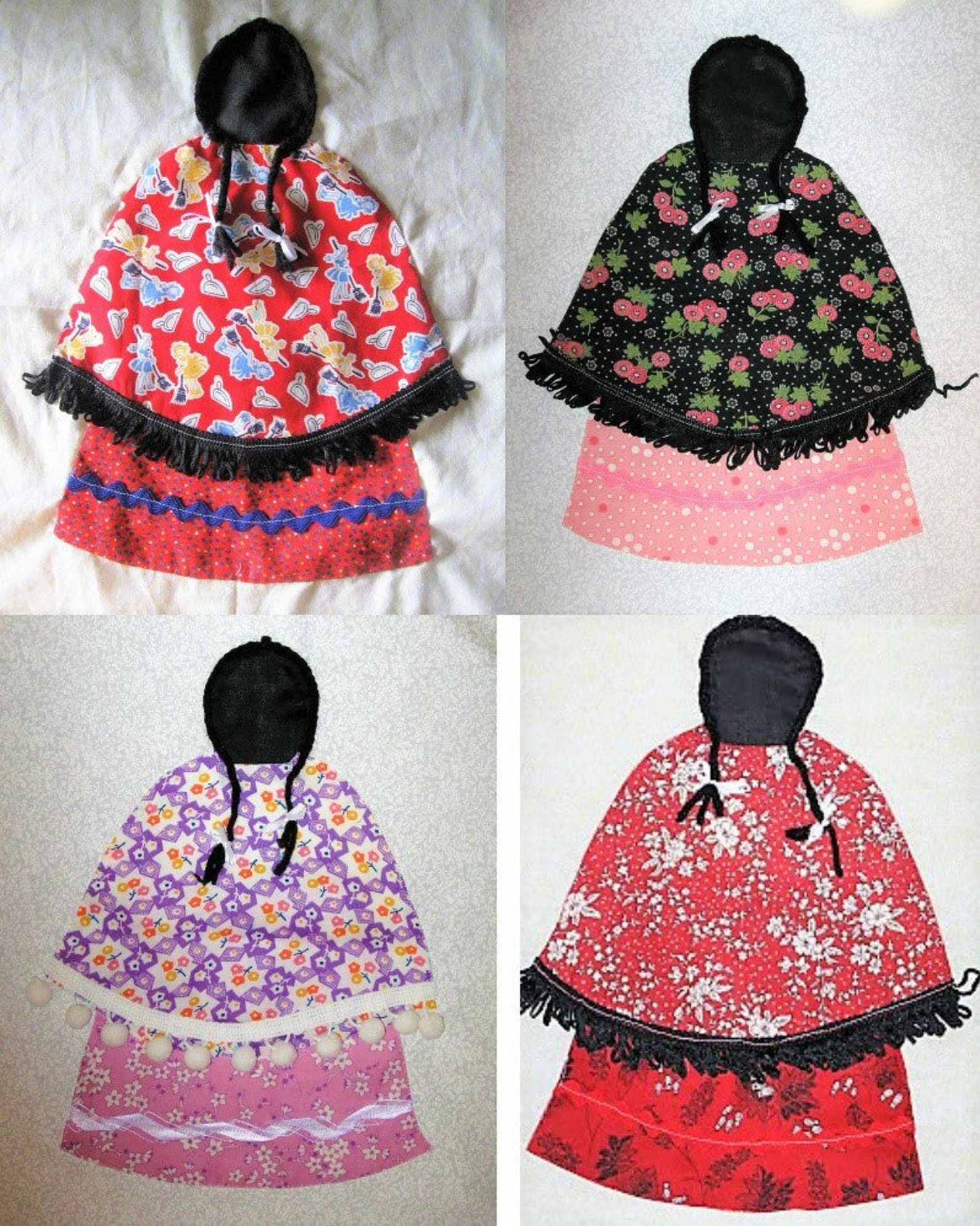 Vintage Sewing Pattern Native American Little Indian Girls Bed Quilt ...