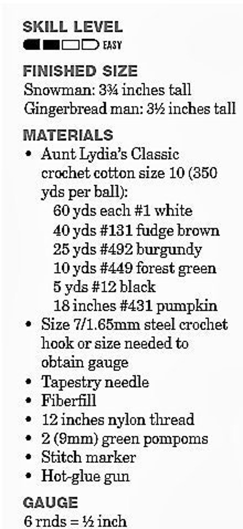 Vintage Crochet Pattern 4" Christmas Peppermint People Candy ...