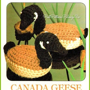 Vintage Crochet Pattern 6" Canada Goose Soap Holders or Soft Toys PDF ...