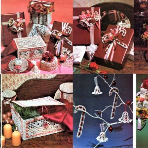 Vintage Thread Crochet Patterns Lacy Victorian Christmas Ornaments Tree ...