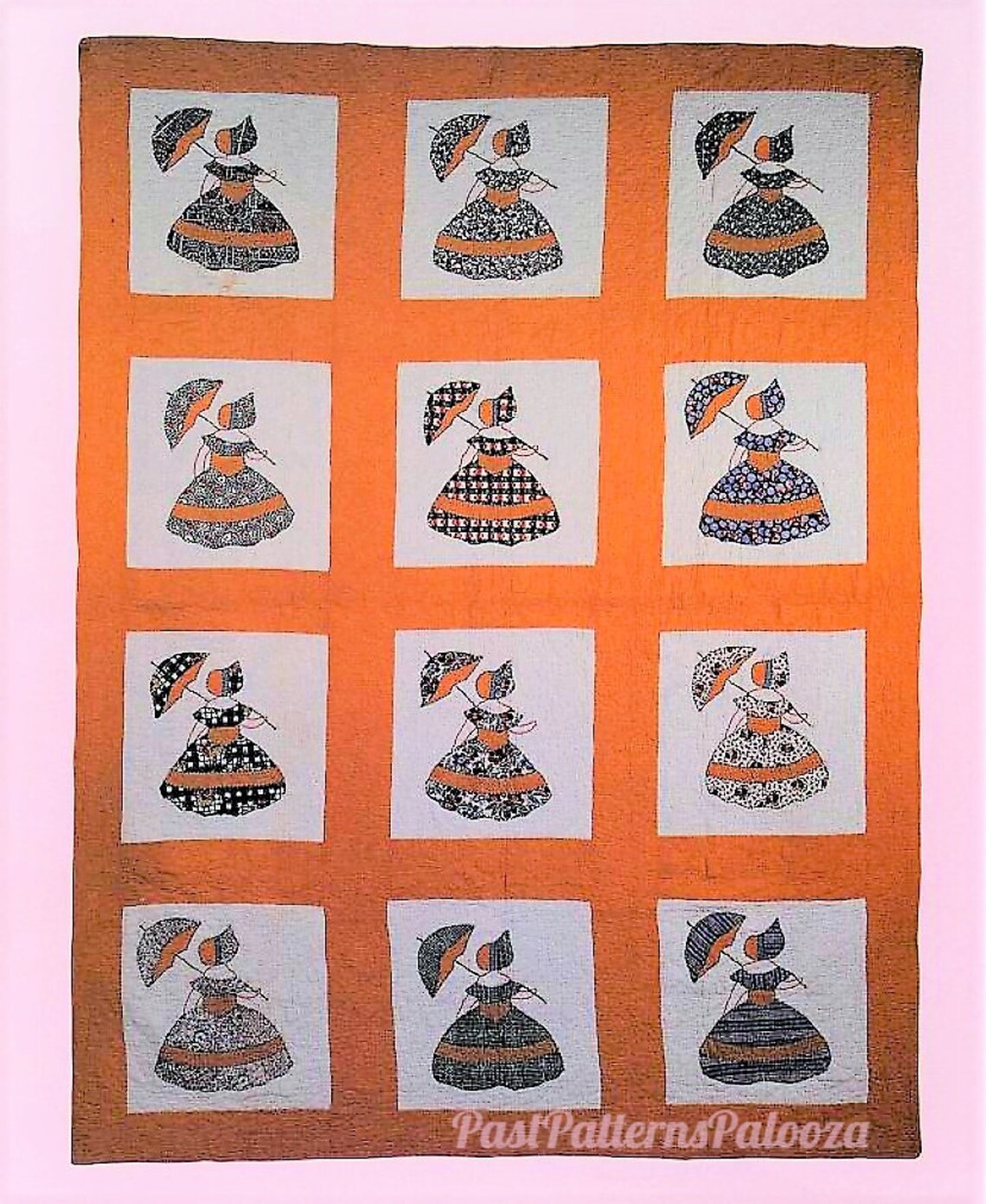 Vintage Sewing Pattern Parasol Petticoat Girls Bed Quilt PDF Instant ...