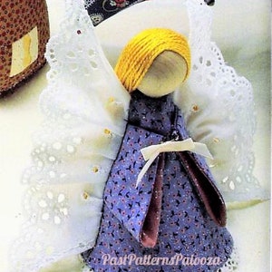 Vintage Sewing Pattern 7" Calico Fabric Angels Ornaments & Christmas ...