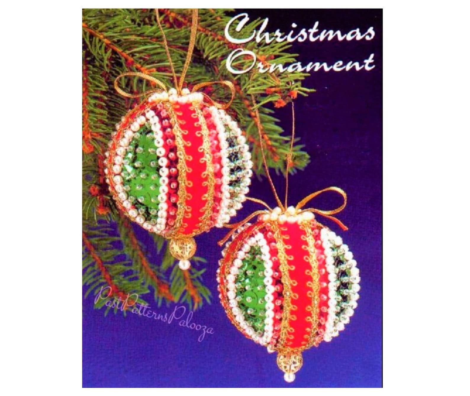 Vintage Christmas Beading Pattern 2.5 Hanging Holiday - Etsy