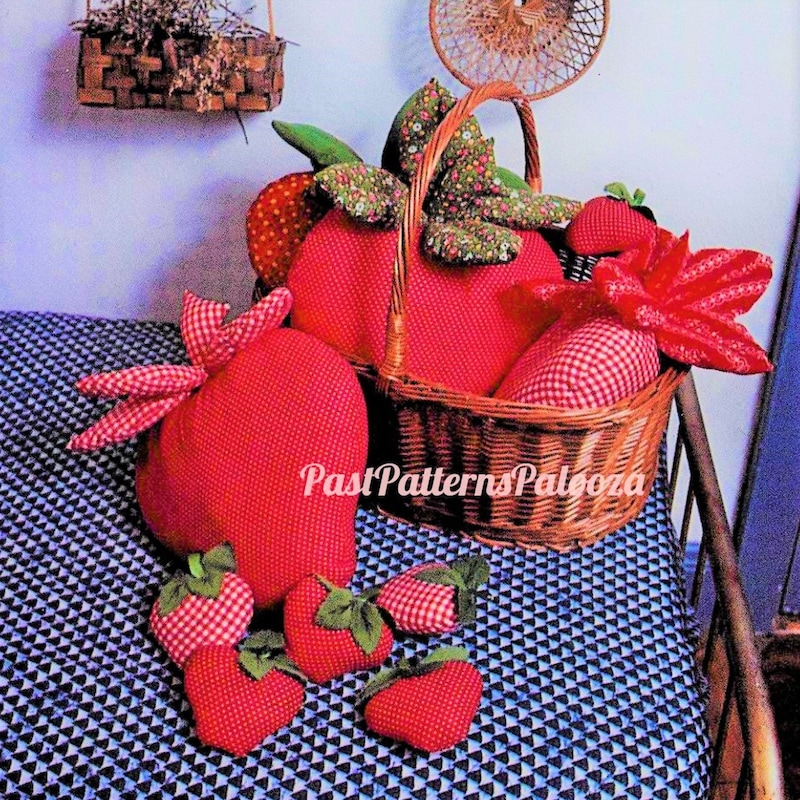 Strawberry Pillow - Etsy