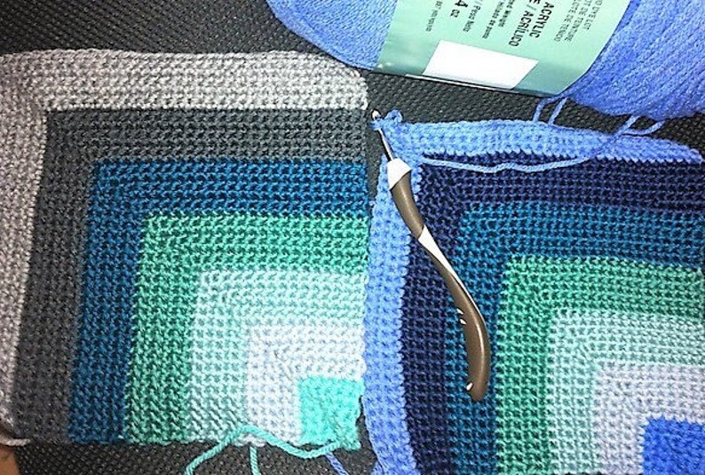 Vintage Crochet Pattern Pretty Pyramid Afghan PDF Instant - Etsy