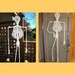 Vintage Macrame Pattern Halloween Skeleton Large Wall Hanging or Door ...