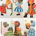 Vintage Crewel Embroidery Patterns Cute Kitsch Girls Old Fashioned ...