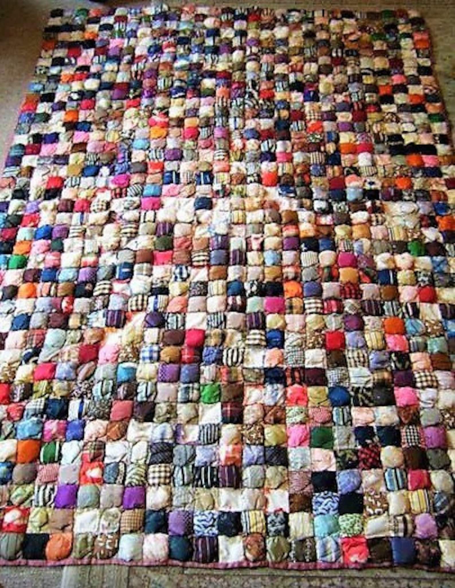 Vintage Sewing Pattern Antique Silk Puff Biscuit Patchwork - Etsy