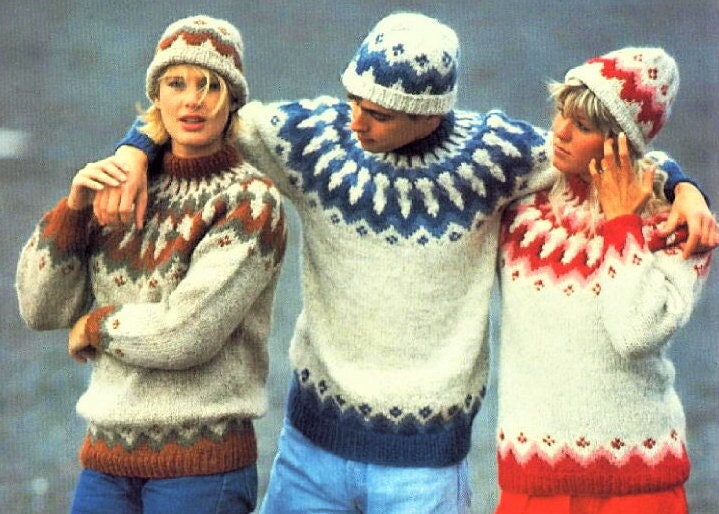 Vintage Knitting Pattern Nordic Lopi Icelandic Wool Pullover - Etsy