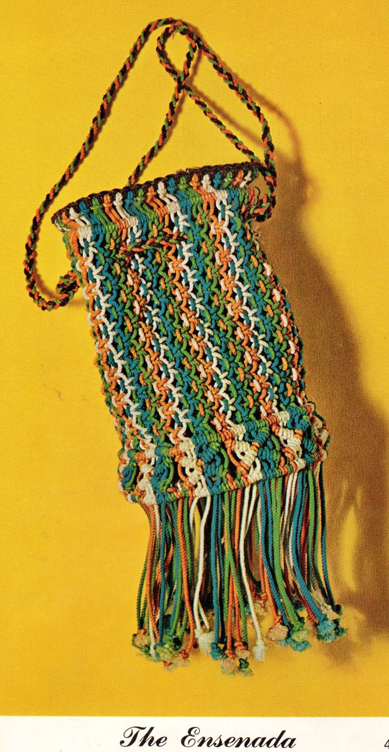 Vintage 12 Belt & Bag Macramé Designs Patterns Book 1970s Macrame Bags ...