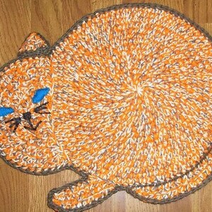 Vintage Crochet Pattern Cat Rug Cat Mat PDF Instant Digital Download ...